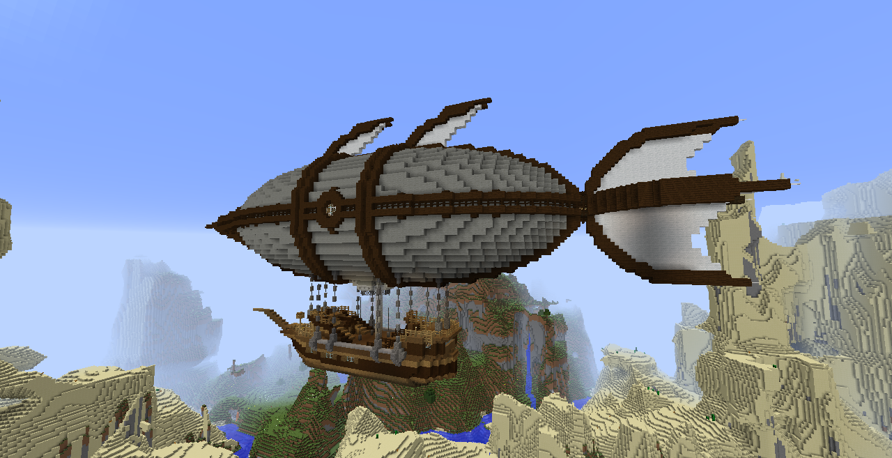 Schematic: Transport-Class Airship "Intrepid Valkyrie" Minecraft Map