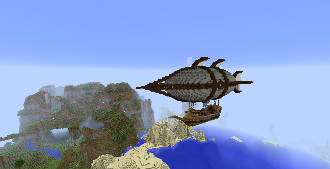 Schematic: Transport-Class Airship "Intrepid Valkyrie" Minecraft Map