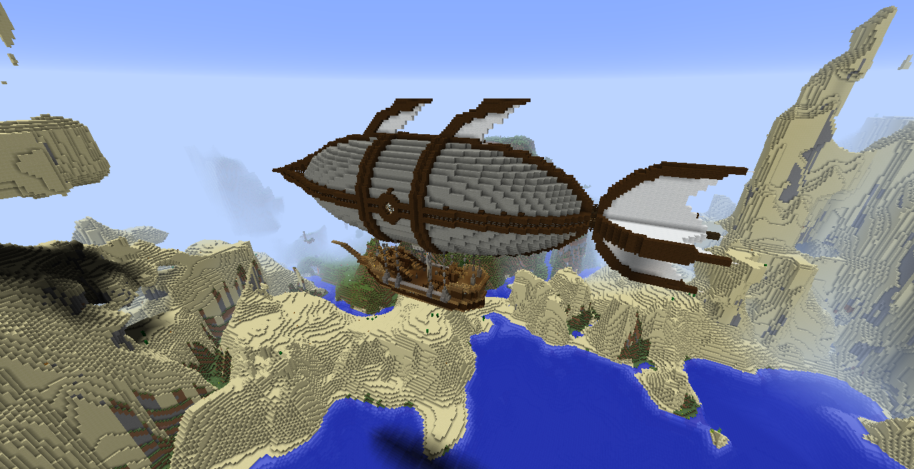 Schematic: Transport-Class Airship "Intrepid Valkyrie" Minecraft Map