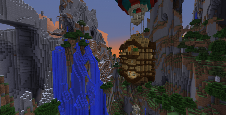 Schematic: Scholar's Balloon House Minecraft Map