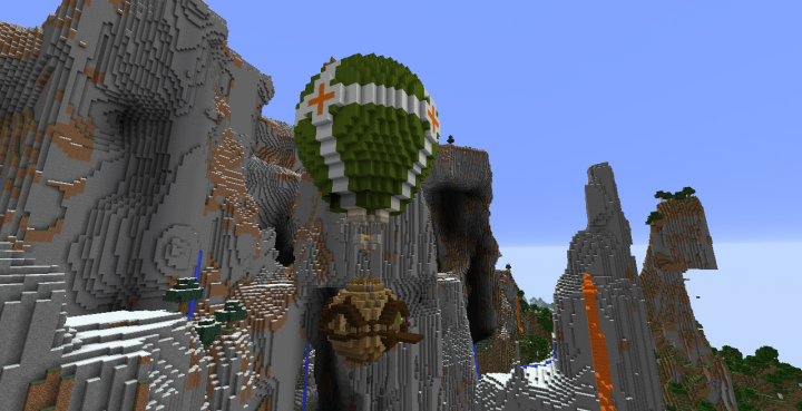 Schematic: Small Balloon House Minecraft Map