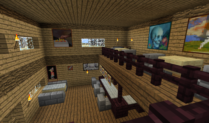 Wooden Bar & Hotel Minecraft Map