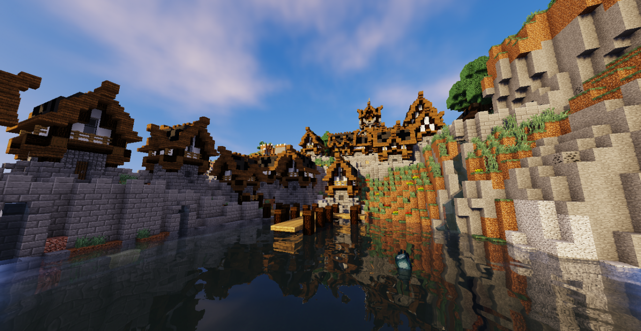Syrene , a Coastal Town Minecraft Map