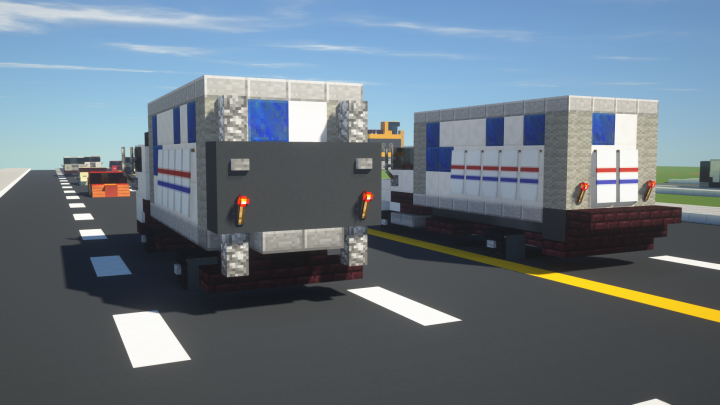 USPS Postal Service Box Truck Minecraft Map