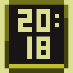 16x16 digital clock Minecraft Texture Pack