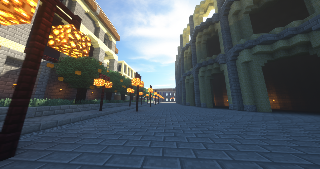 My early 2018 city on towny Minecraft Map