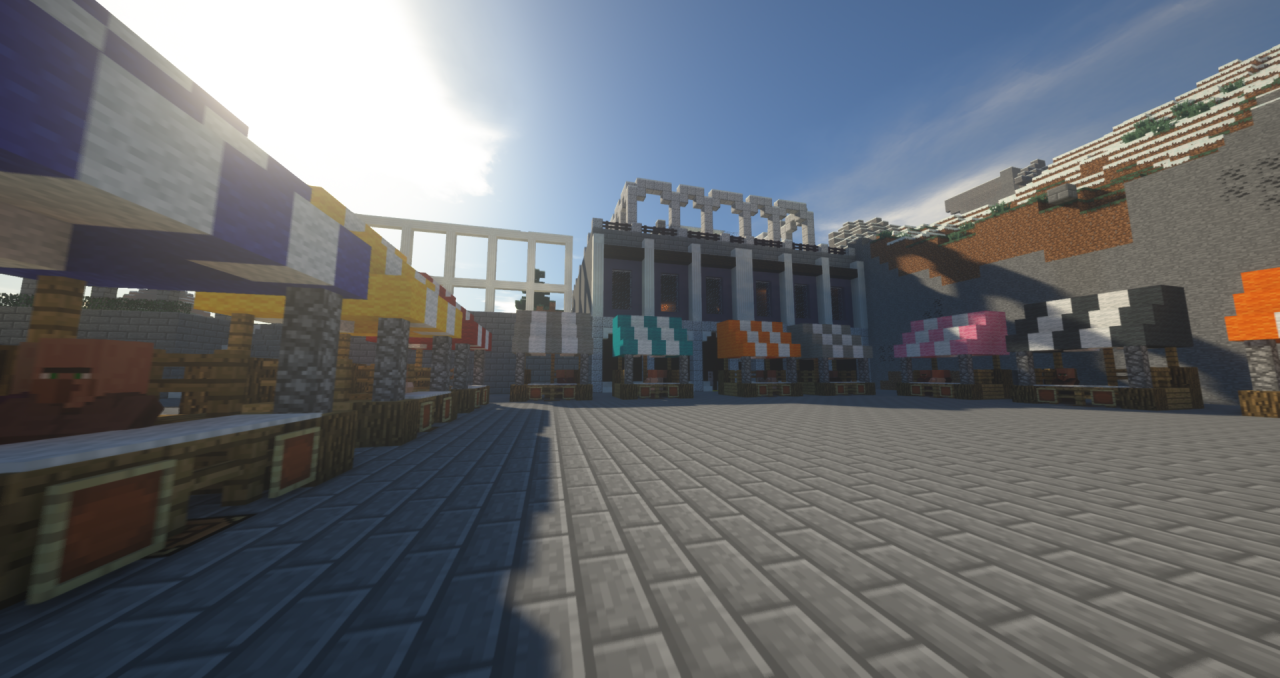 My early 2018 city on towny Minecraft Map