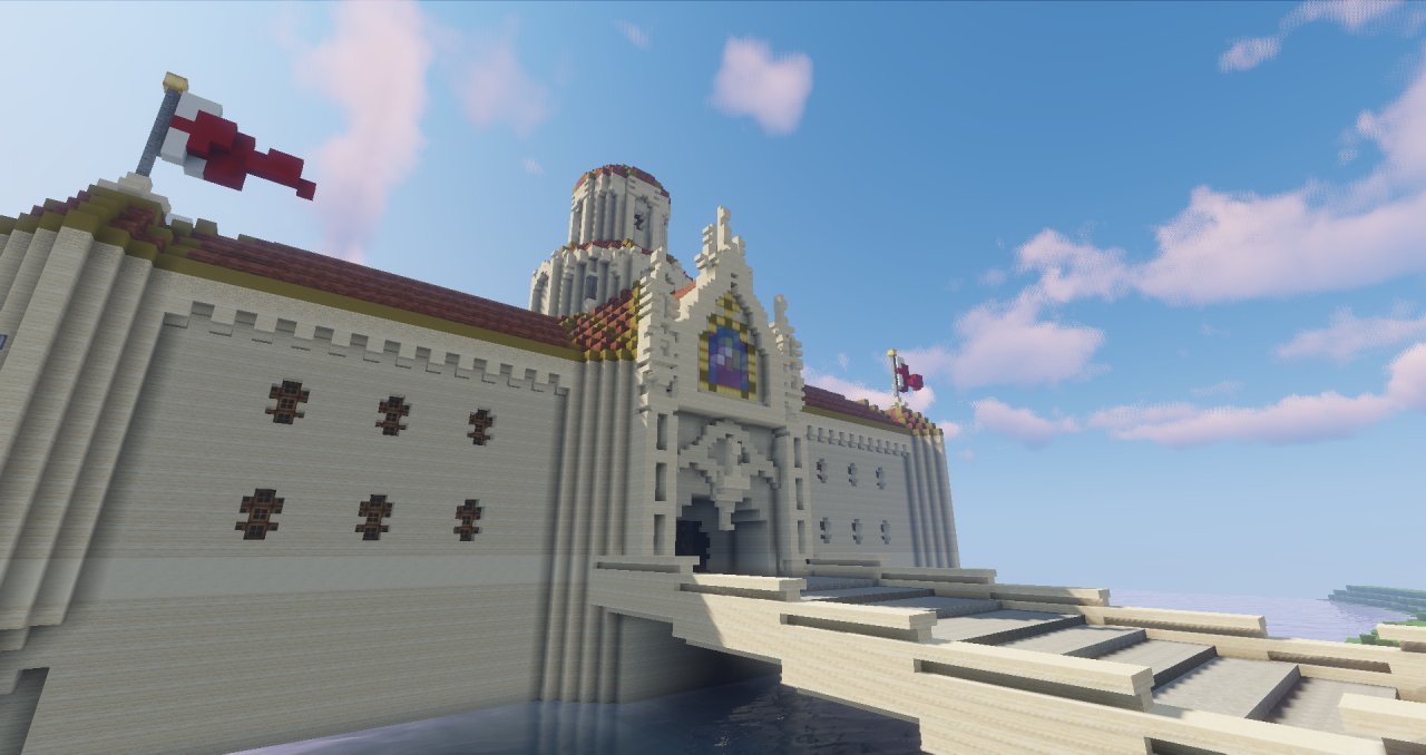 Princess Peach's Castle - Super Smash Bros Melee Minecraft Map