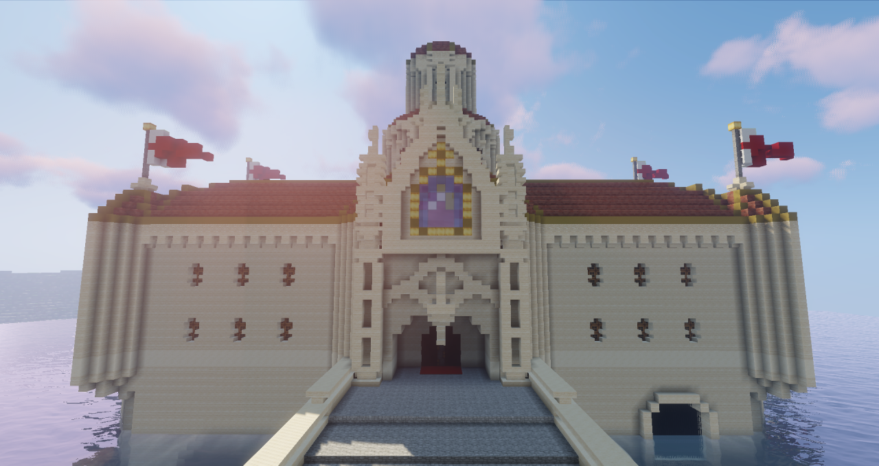 Princess Peach's Castle - Super Smash Bros Melee Minecraft Map