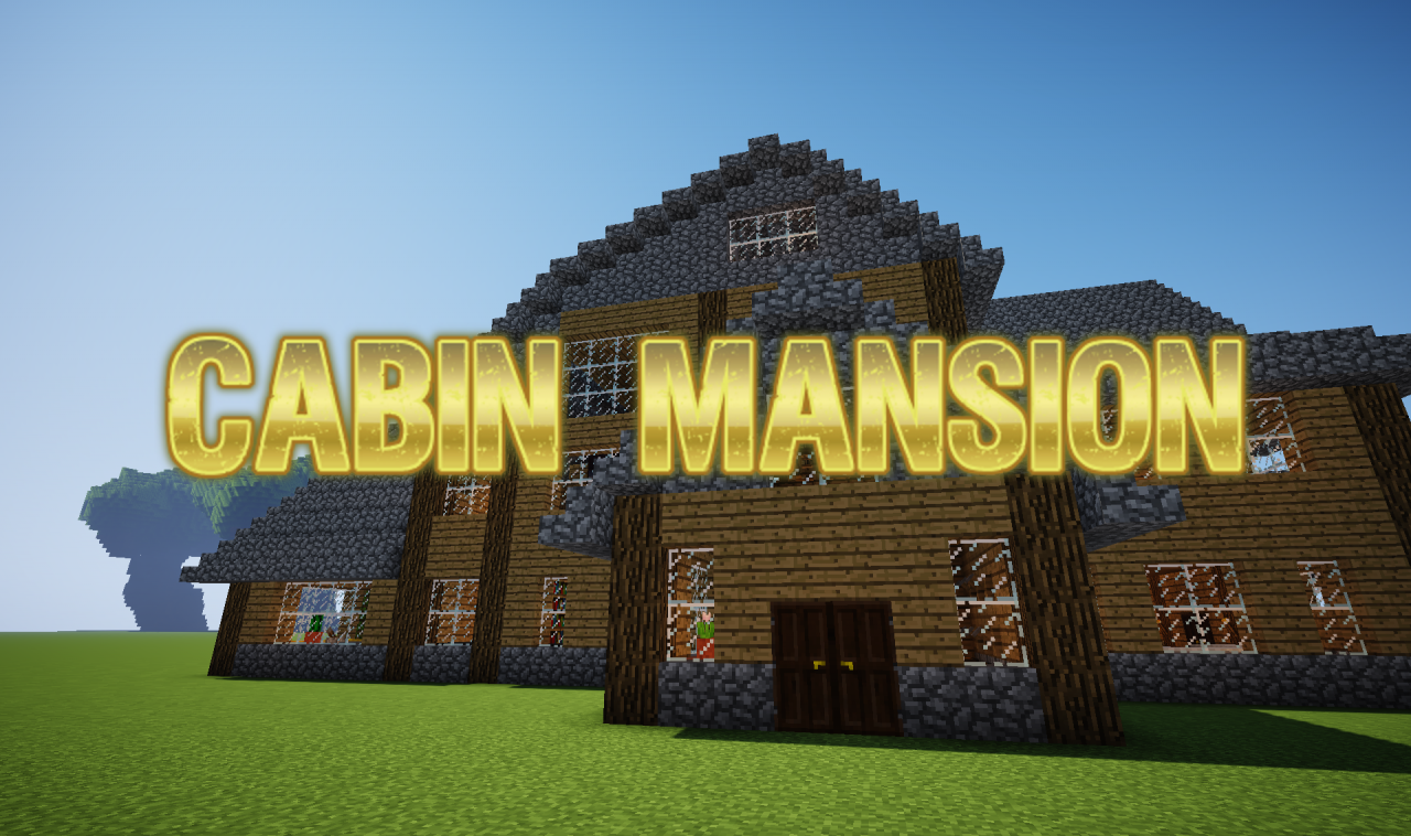 CABIN MANSION! Schematic! Minecraft Map