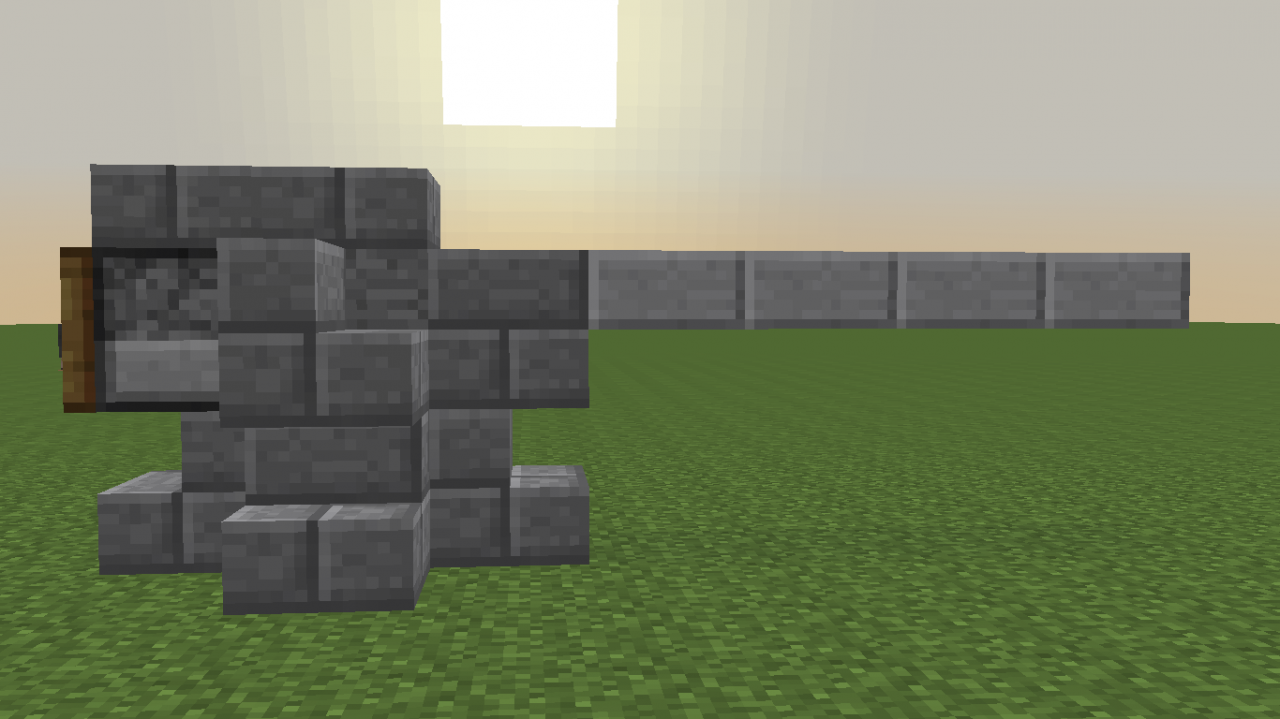 Naval artillery bunker 105mm Minecraft Map