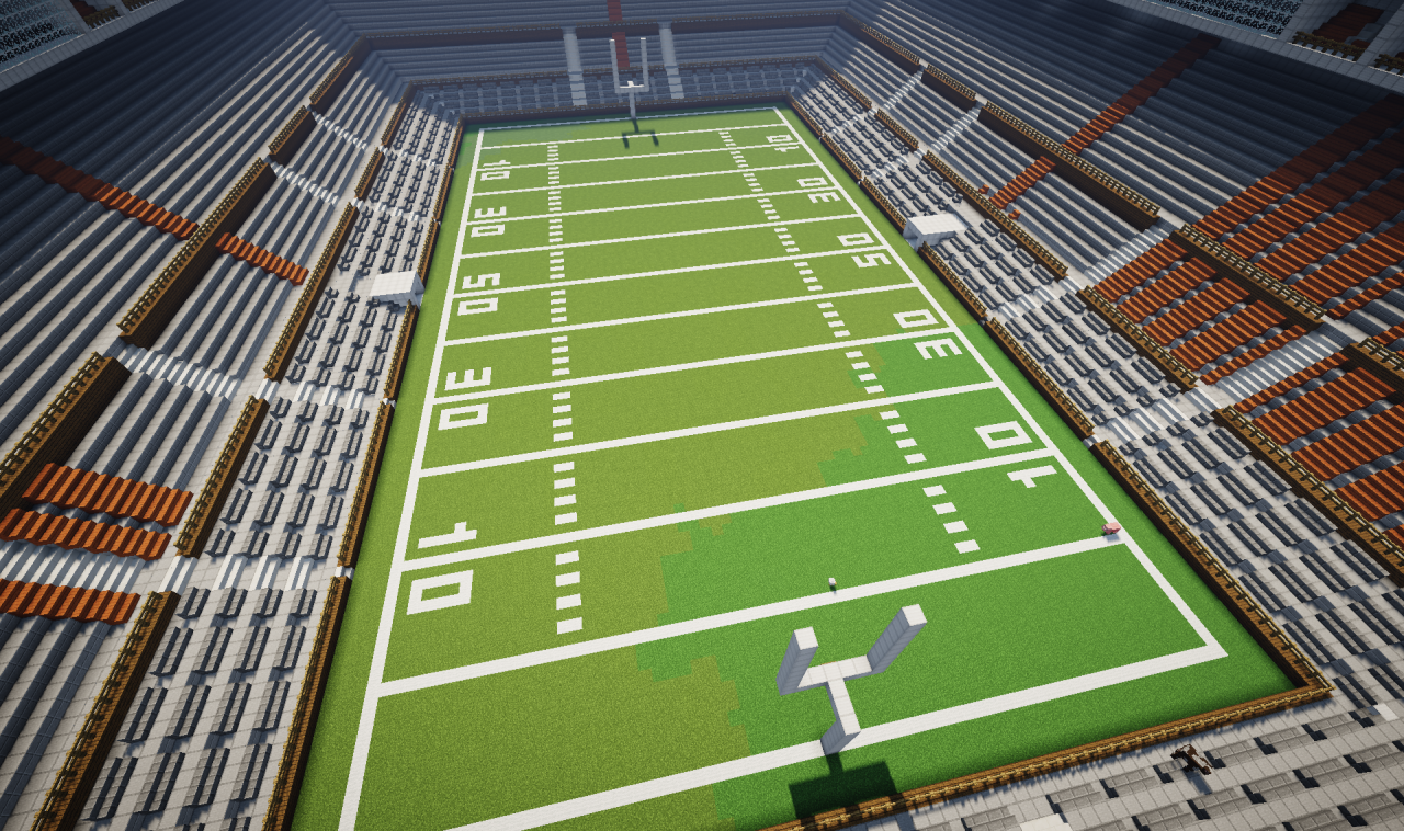 FOOTBALL STADIUM! VERY LARGE! Minecraft Map