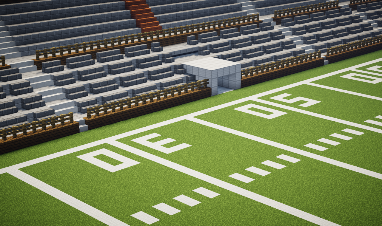 FOOTBALL STADIUM! VERY LARGE! Minecraft Map