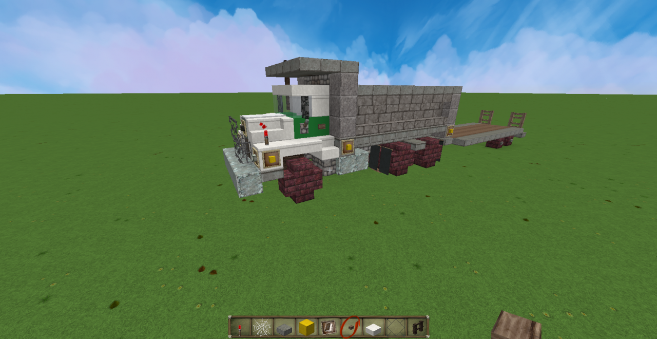 SMALL MACK DM DUMP TRUCK V1 + TRAILER + MINI EXCAVATOR Minecraft Map