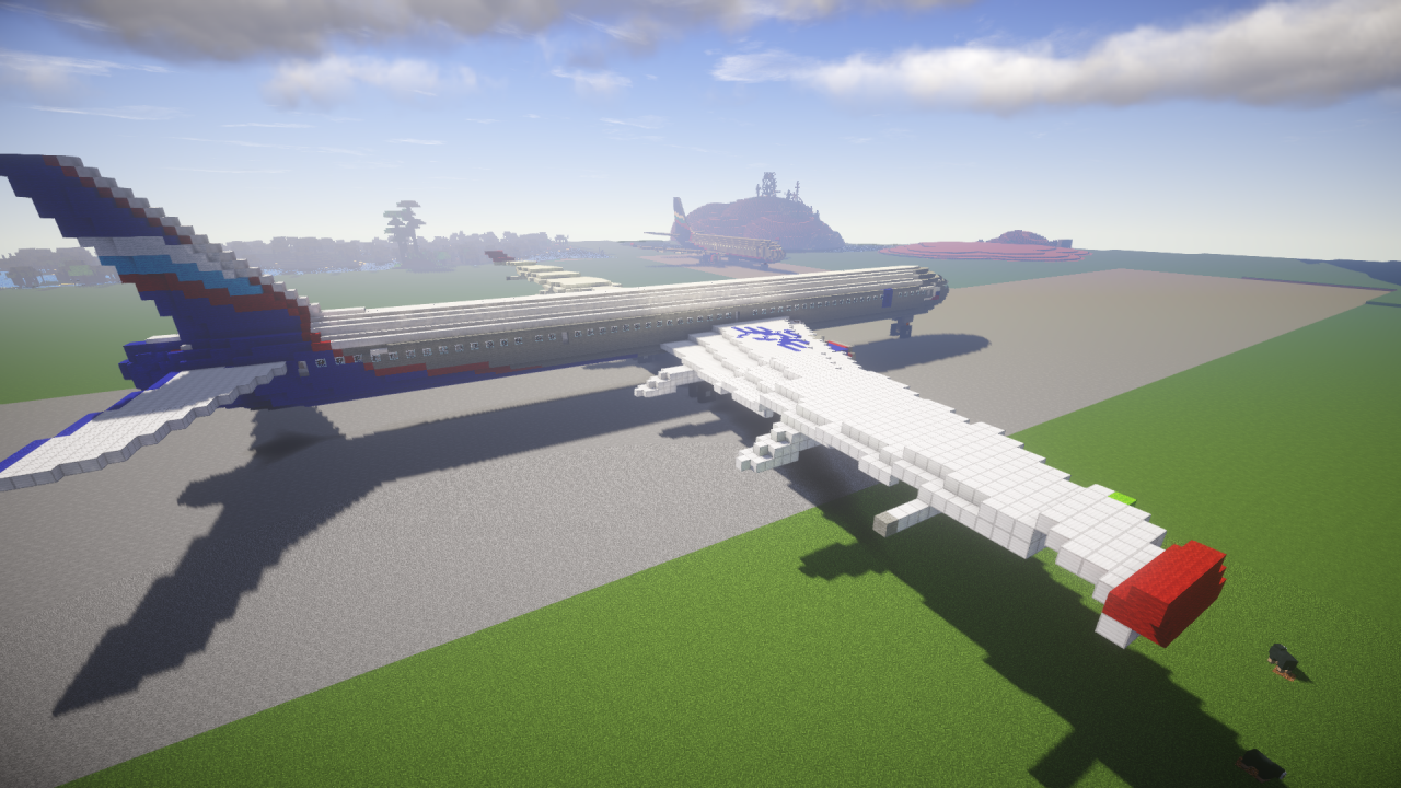 Boeing 757-300 "Aeroflot" Minecraft Map