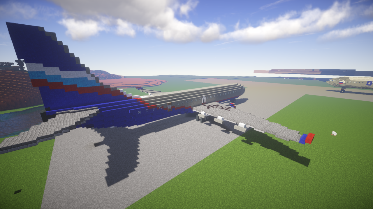 Boeing 737-MAX "Aeroflot" Minecraft Map