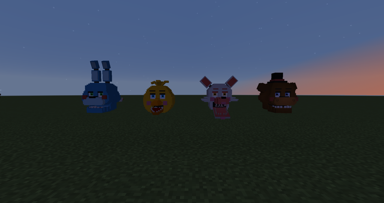 FNAF 2 texrpack models compete Minecraft Map