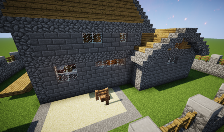 COBBLESTONE COUNTRY HOUSE +Yard and Treehouse! Minecraft Map