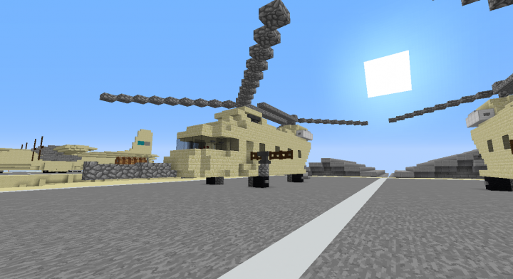 Chinook CH-47 Minecraft Map