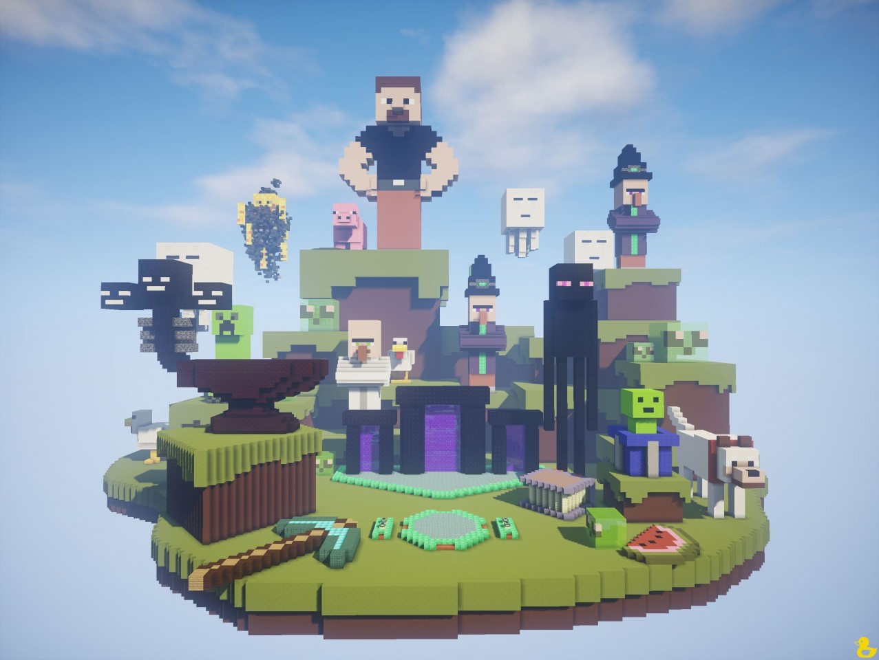 MineMine Hub Minecraft Map