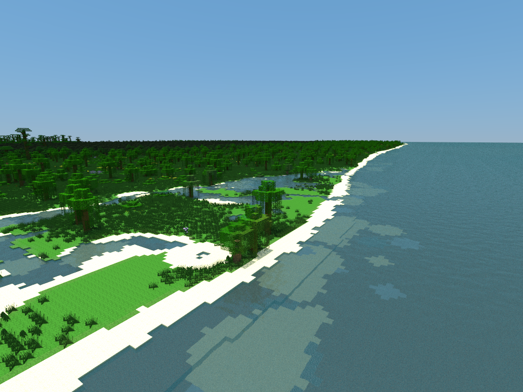1:85 scaled map of the contiguous United States Minecraft Map