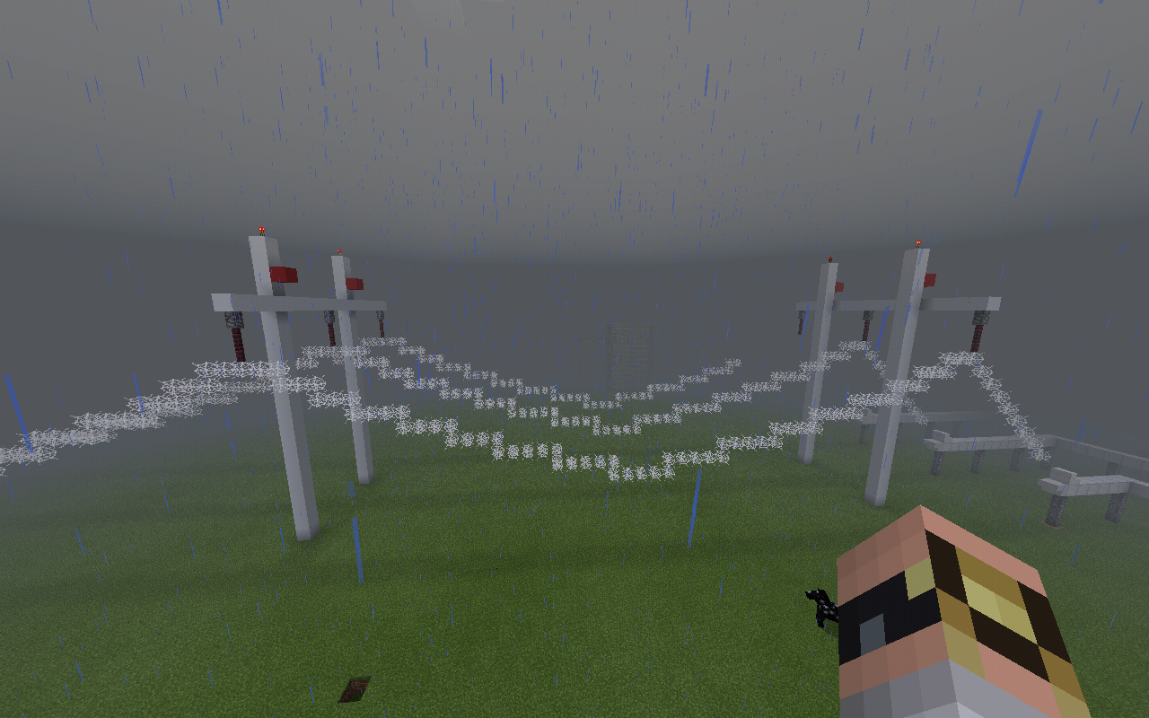 Realistic transmission line Minecraft Map