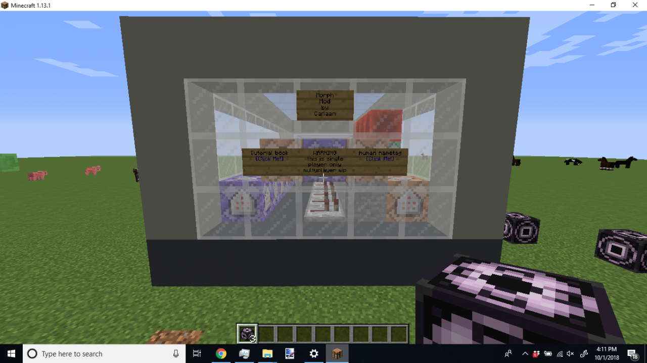 Vanilla morph mod V1.1 READ DESCRIPTION Minecraft Map