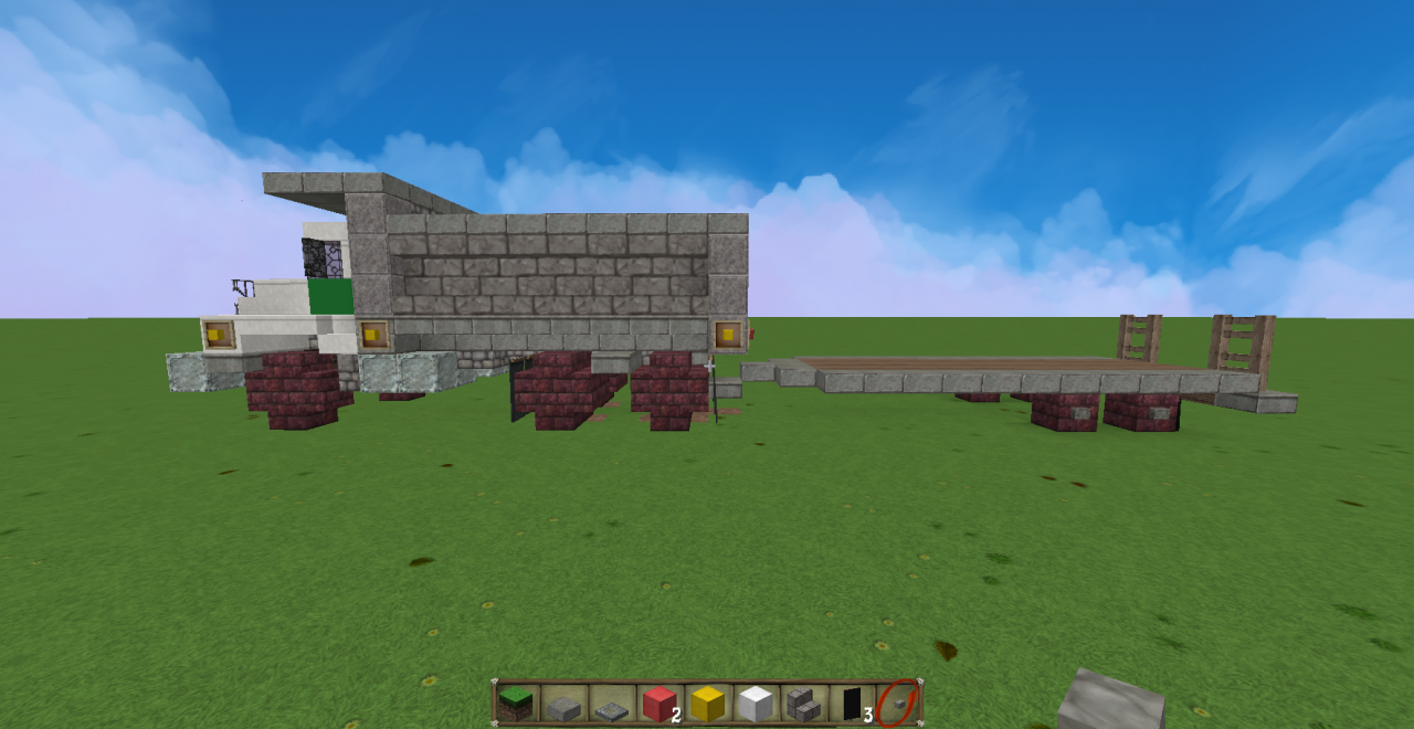 SMALL MACK DM DUMP TRUCK V1 + TRAILER + MINI EXCAVATOR Minecraft Map