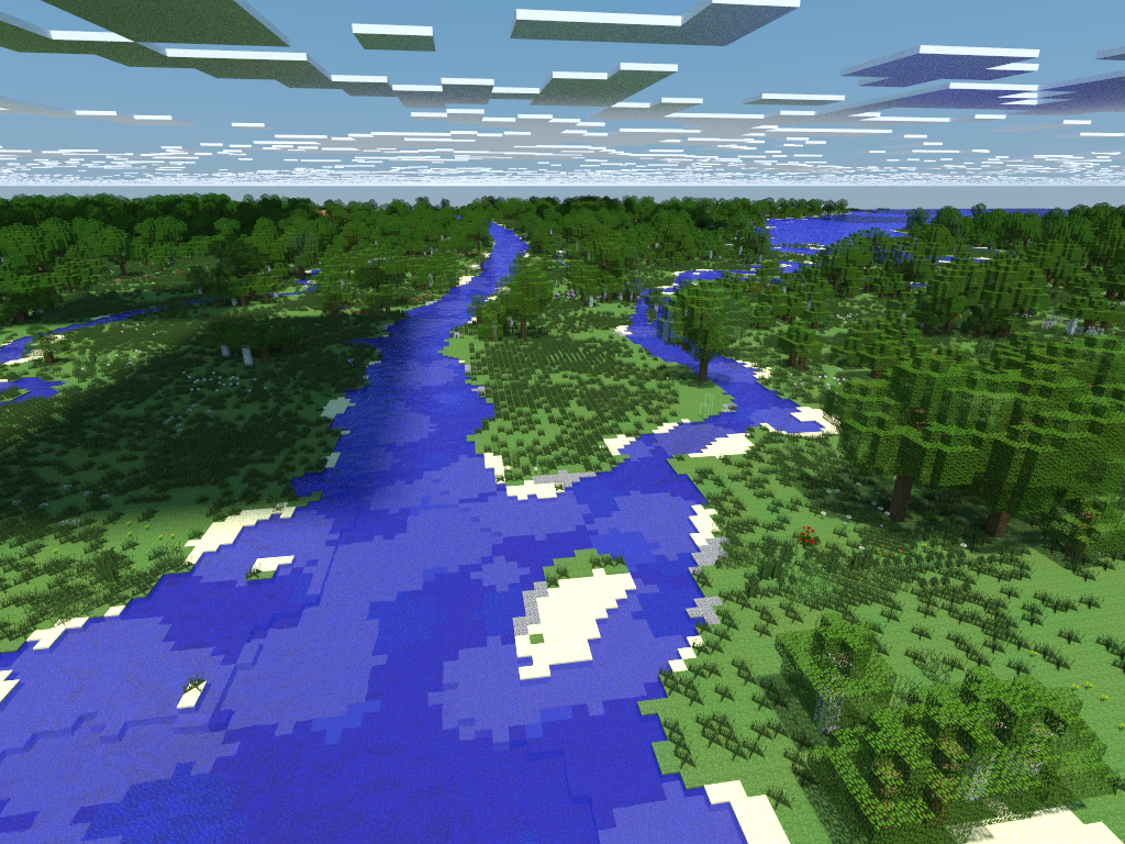 1:85 scaled map of the contiguous United States Minecraft Map