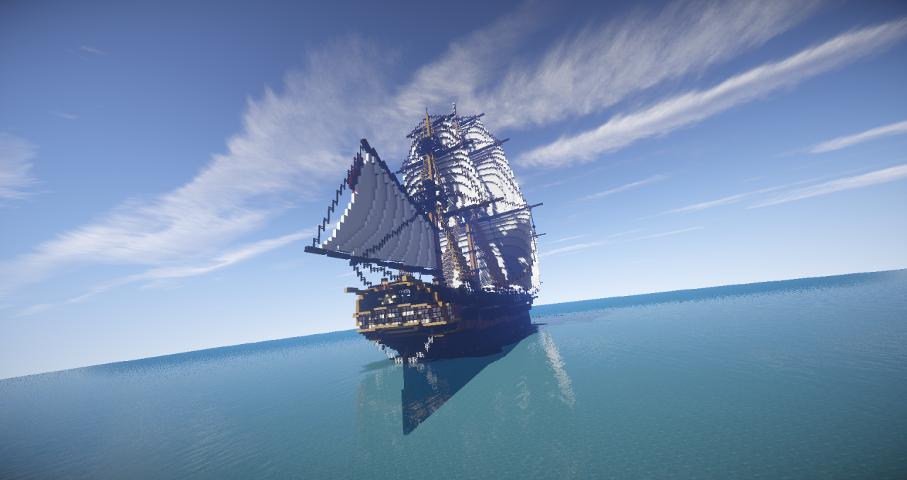 HMS Surprise | British light frigate (ShipSide) Minecraft Map