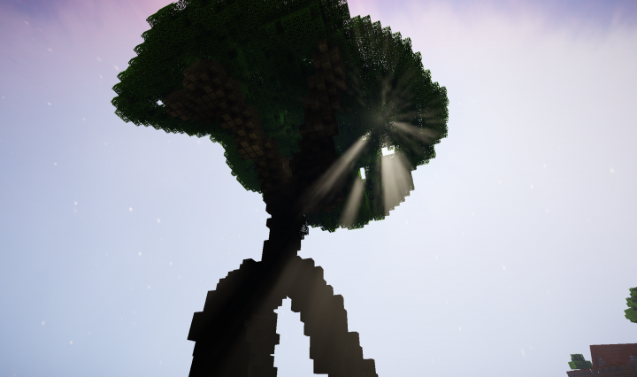 Three Leg Root Oak Tree! BIG! Minecraft Map