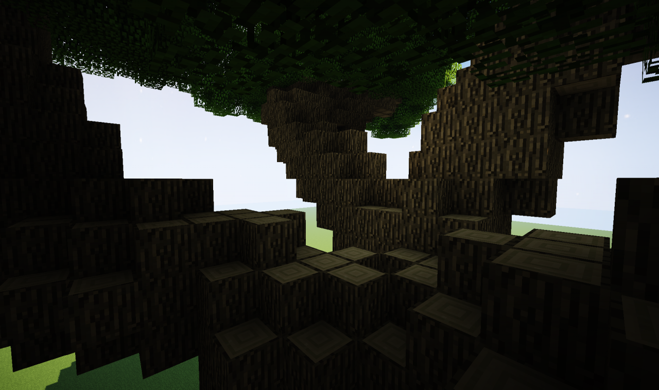 Three Leg Root Oak Tree! BIG! Minecraft Map