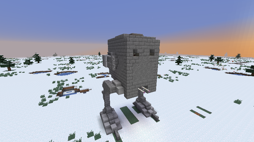 AT-ST- Star Wars Empire Strikes Back Minecraft Map
