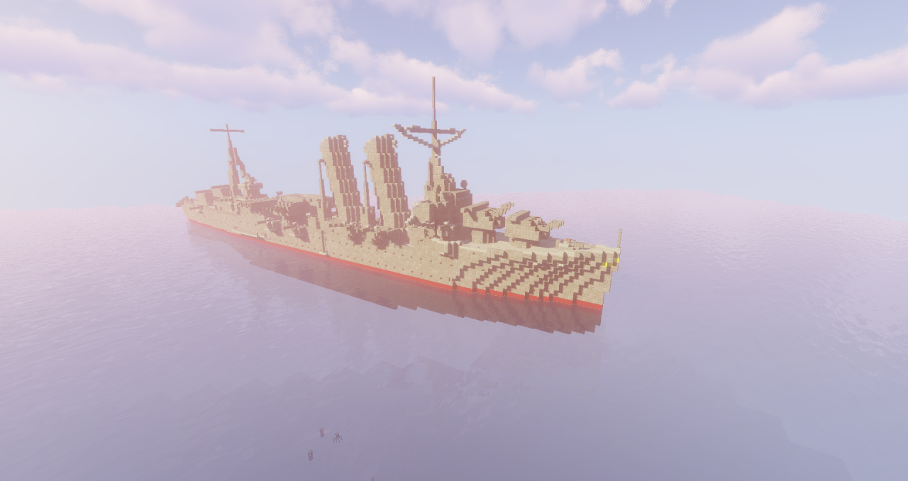Wadsworth Class Destroyer (Fictional US Destroyer) Minecraft Map