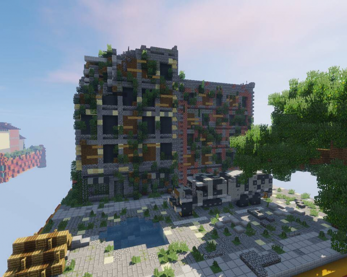 Apocalyptic buildings Minecraft Map