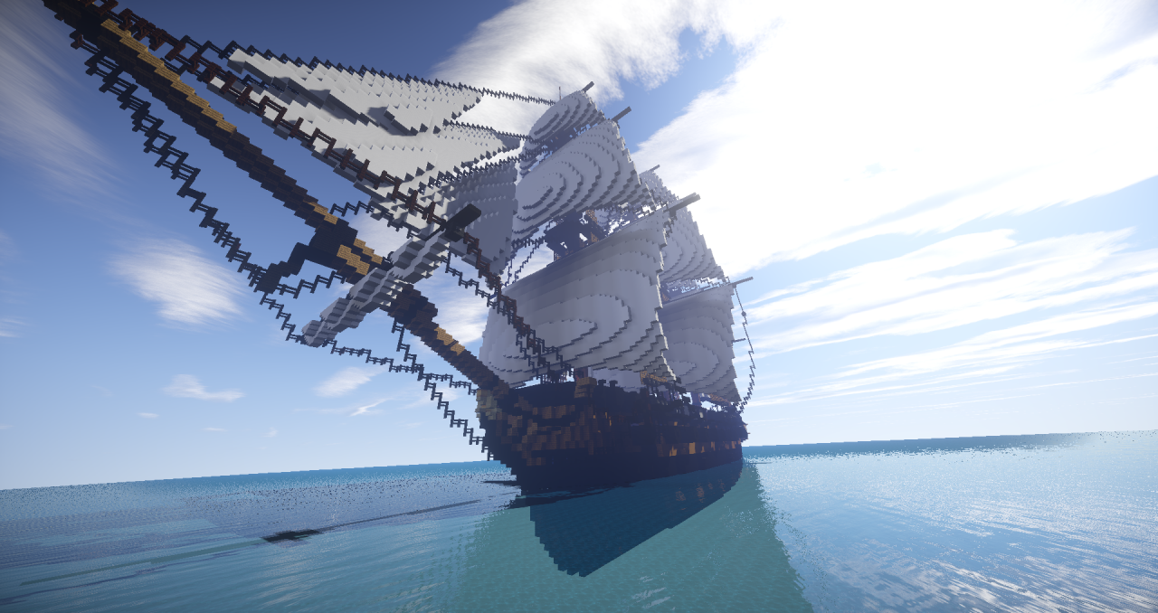 HMS Surprise | British light frigate (ShipSide) Minecraft Map