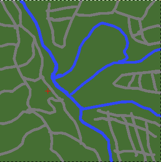 The rivers and paths Minecraft Map