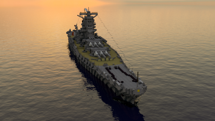 IJN Yamato | 1:1 Japanese battleship Minecraft Map