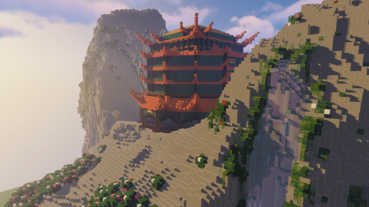 Glider Temple (Elytra Course) Minecraft Map