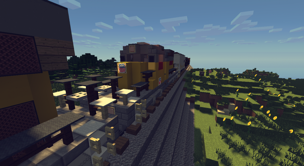 Union Pacific Freight Train Minecraft Map