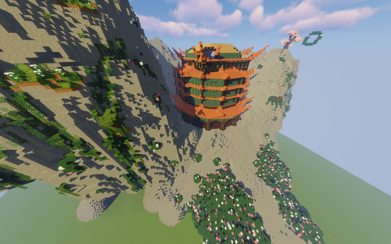 Glider Temple (Elytra Course) Minecraft Map