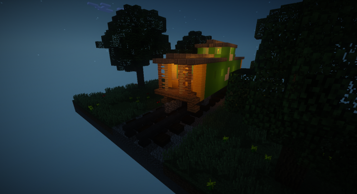 Burlington Northern Style Caboose Minecraft Map
