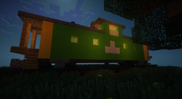Burlington Northern Style Caboose Minecraft Map
