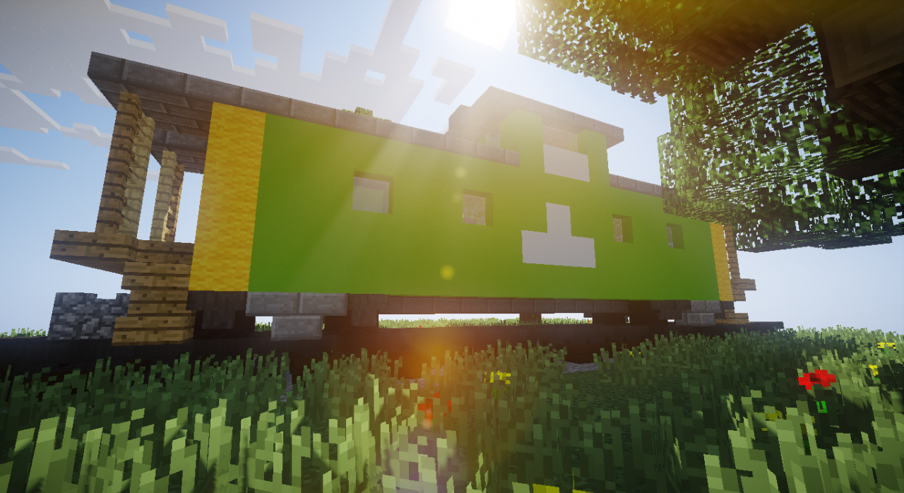Burlington Northern Style Caboose Minecraft Map