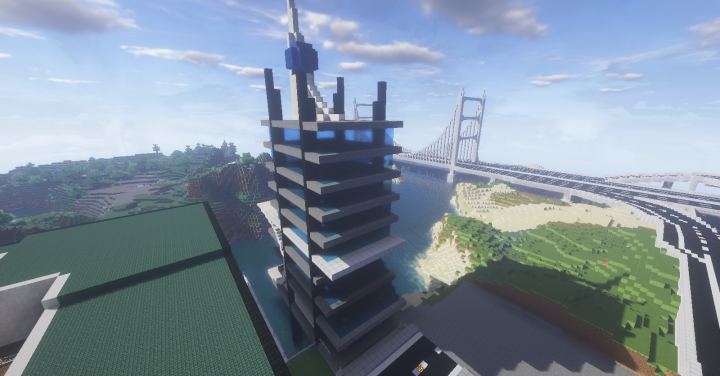 THEpsycho's futuristic tower Minecraft Map
