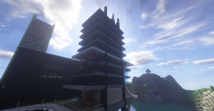 THEpsycho's futuristic tower Minecraft Map