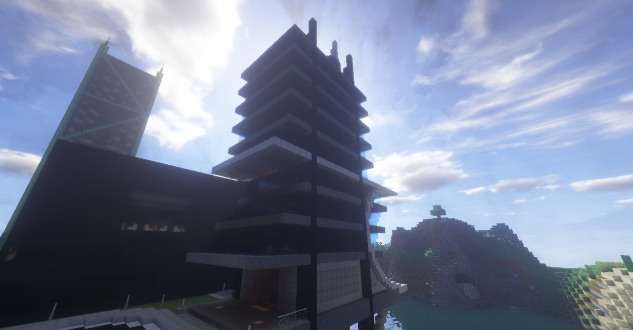 THEpsycho's futuristic tower Minecraft Map