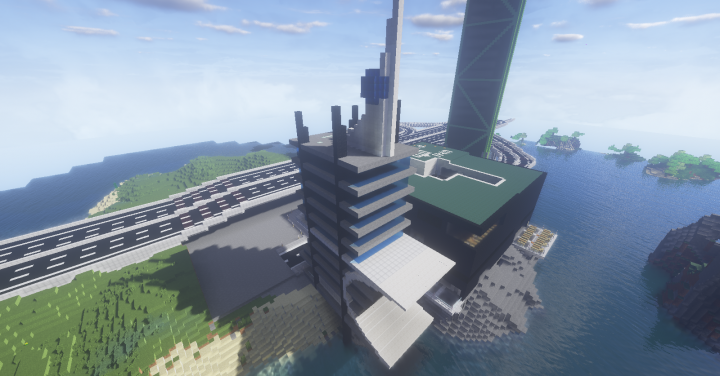 THEpsycho's futuristic tower Minecraft Map