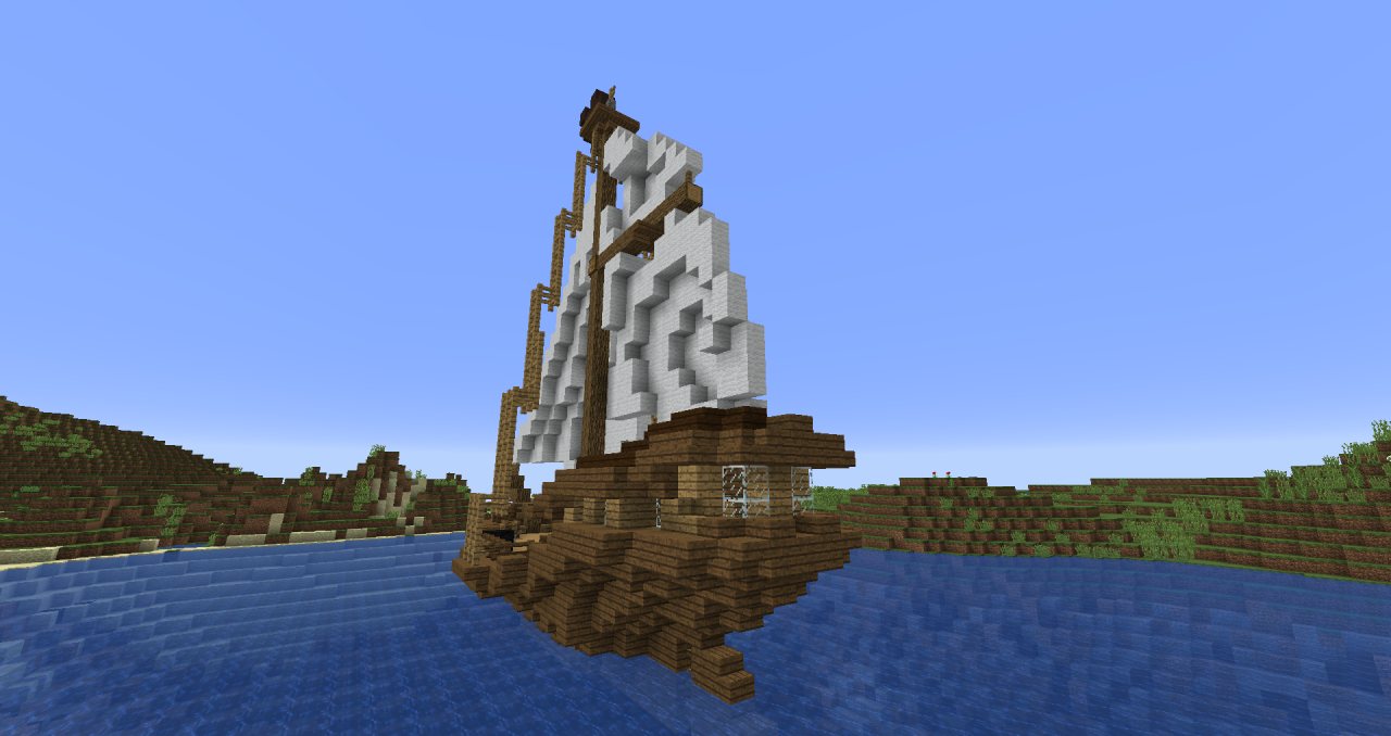 The Sloop from Pirates of The Caribbean: Online Minecraft Map