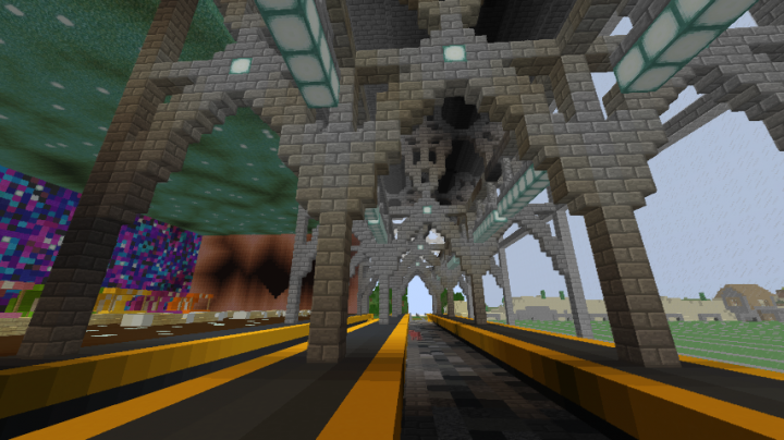 Victorian Train Station Minecraft Map